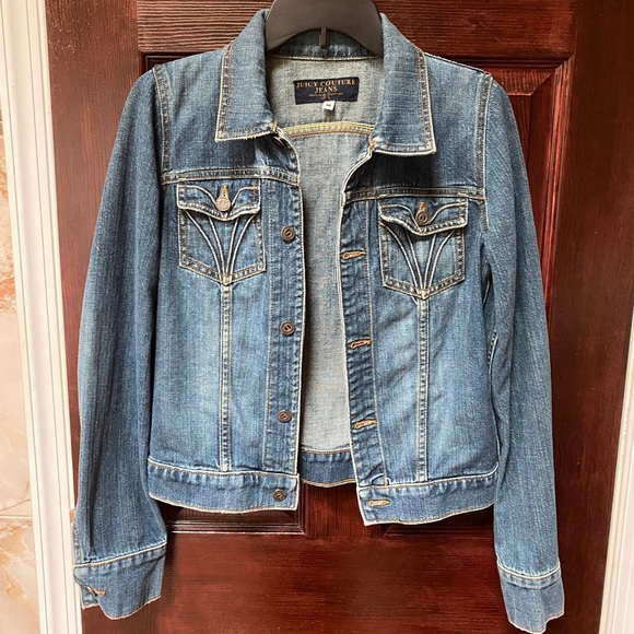 Juicy Couture | Jackets & Coats | Juicy Couture Denim Jacket With Patch ...